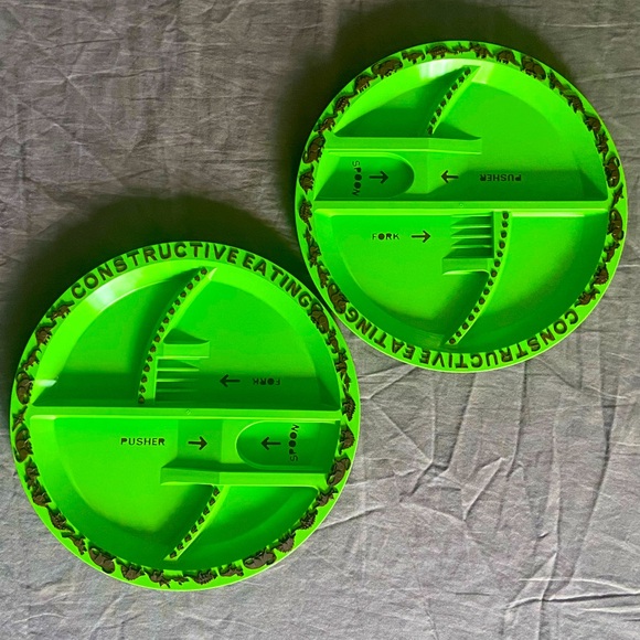 Other | Childrens Constructive Eating Plates | Poshmark